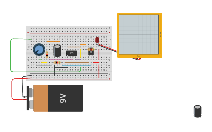 Circuit Design Clock 555 Tinkercad