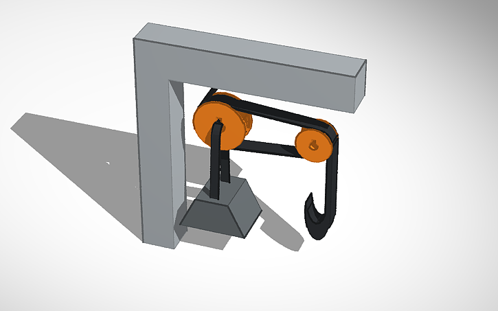 3D design pulley - Tinkercad