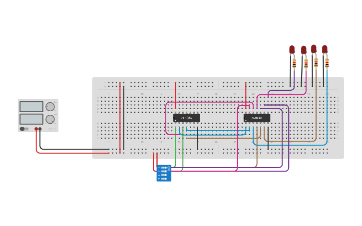 Circuit design Decoder | Tinkercad