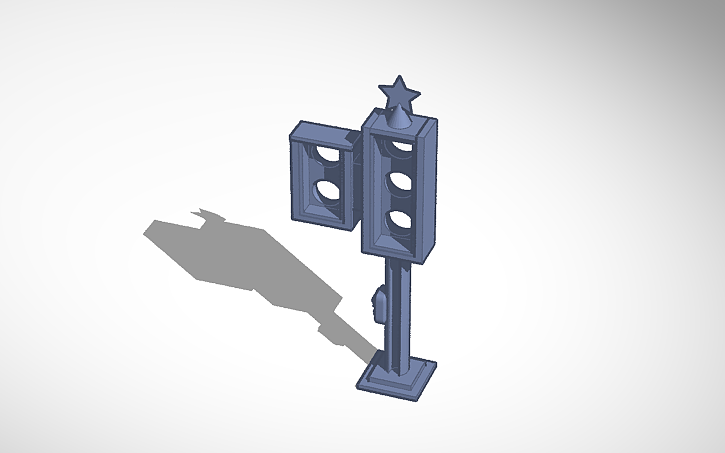 3D design 3C15 CW4 Traffic Light - Tinkercad