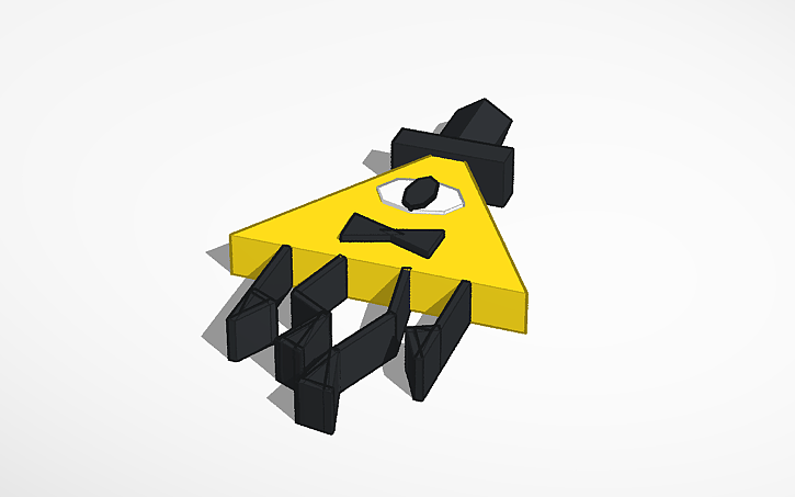 3D design Bill Cipher Keychain 2.0 Prototype - Tinkercad