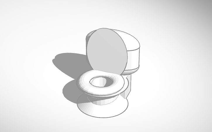 3D design toilet | Tinkercad