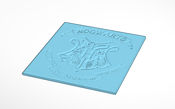 3D design Hogwarts Crest - Tinkercad