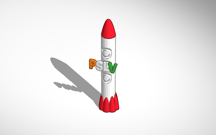 3D design Polar Satellite Launch Vehicle (PSLV) | Tinkercad