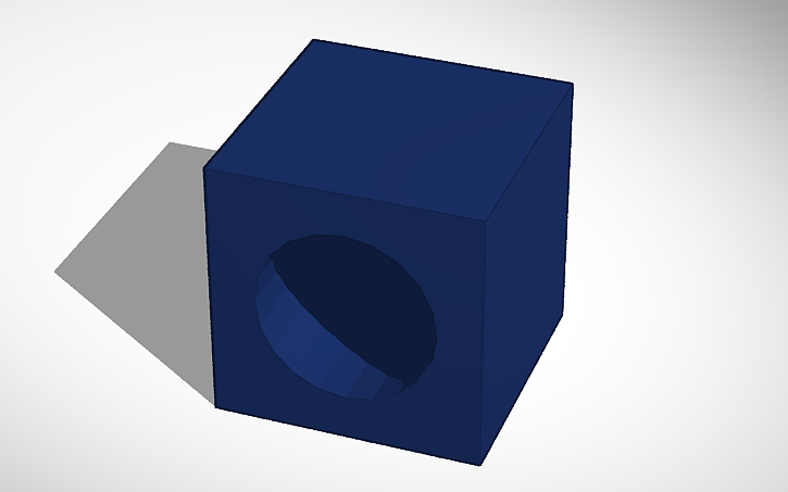 3D design A hole - Tinkercad