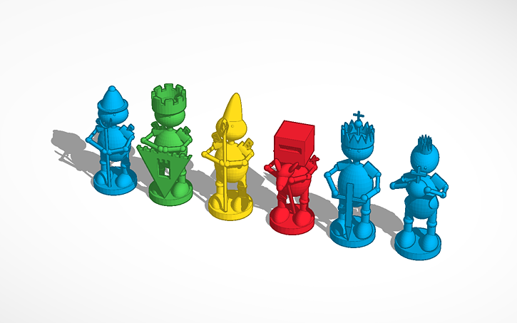 3D design #Chess Chess Set - Tinkercad
