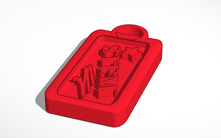 3D design Key Tag - Tinkercad