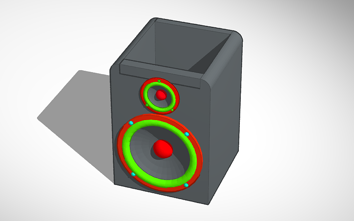 3D design speaker - Tinkercad