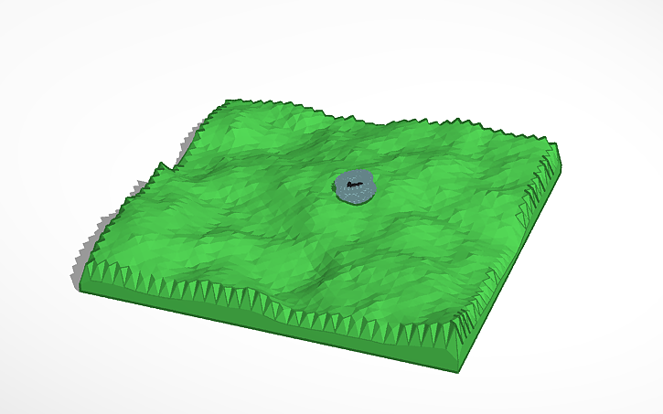 3D design Funnel Web Spider hole - Tinkercad