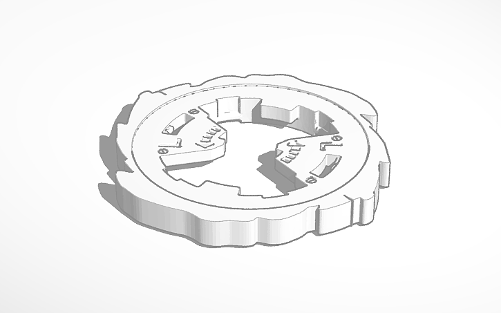 3D design beyblade burst sparking - Tinkercad