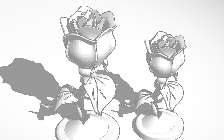 3D design rosa - Tinkercad