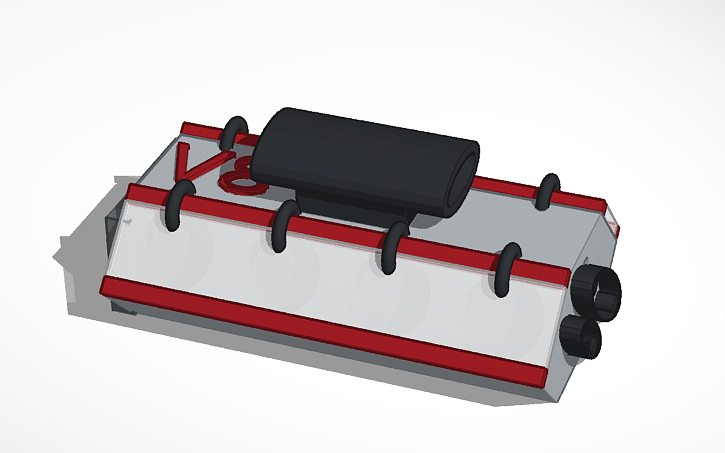 3D design V8 Engine - Tinkercad