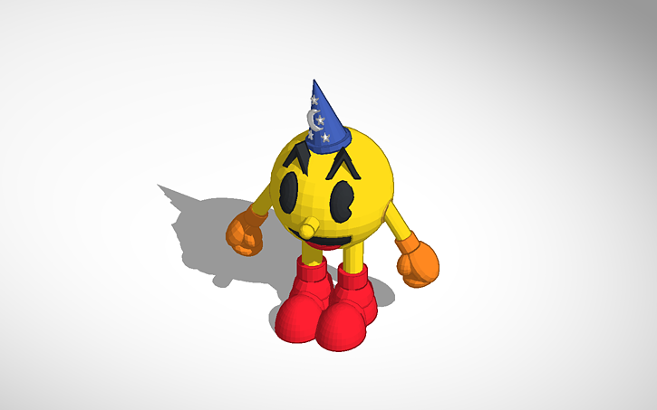 3D design wizard pac-man | Tinkercad