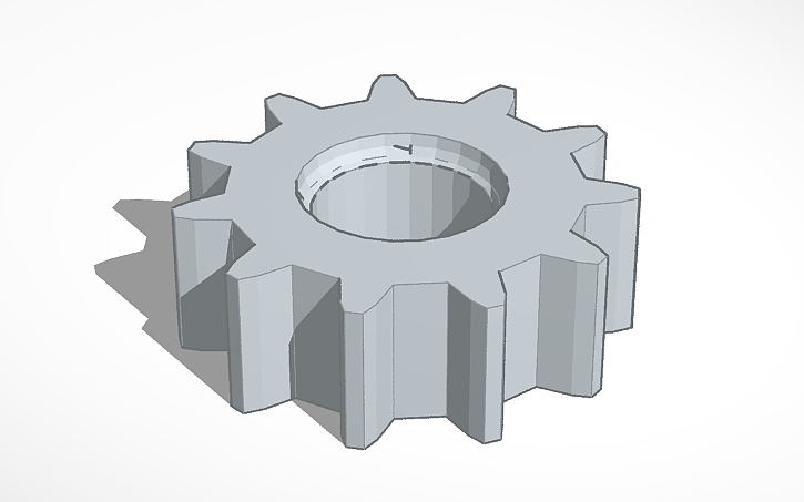 3D design Snap-fit gear - Tinkercad