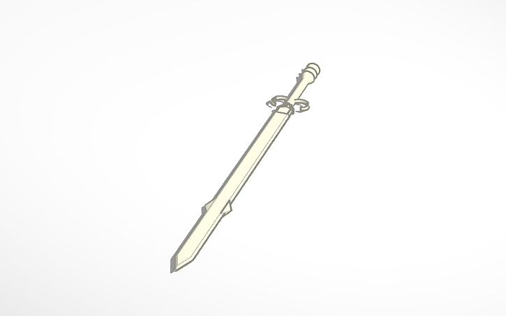 3D design sword of the six sages - Tinkercad