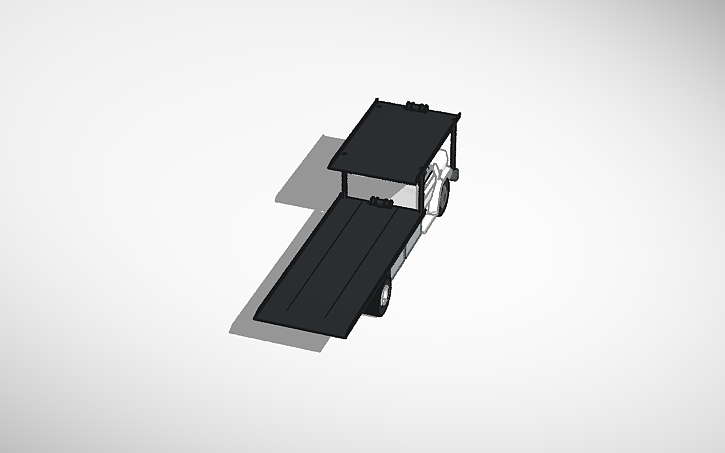 3D design Chevy C70 3 Car rollback - Tinkercad
