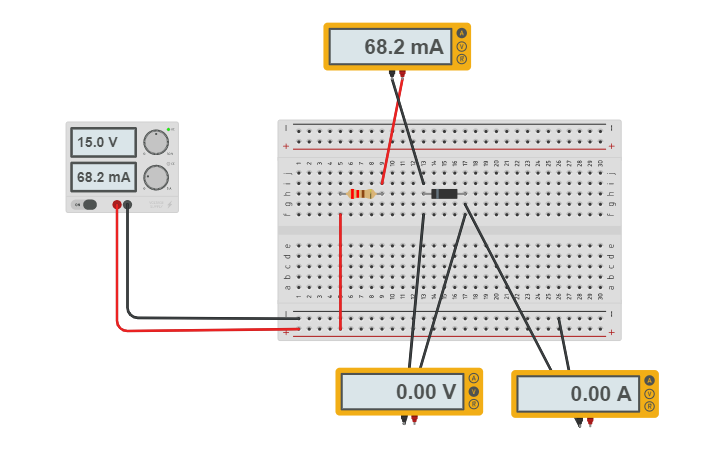 Circuit design Diode zener | Tinkercad