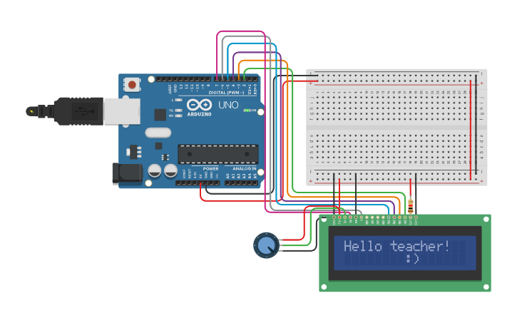 Circuit design screen - Tinkercad