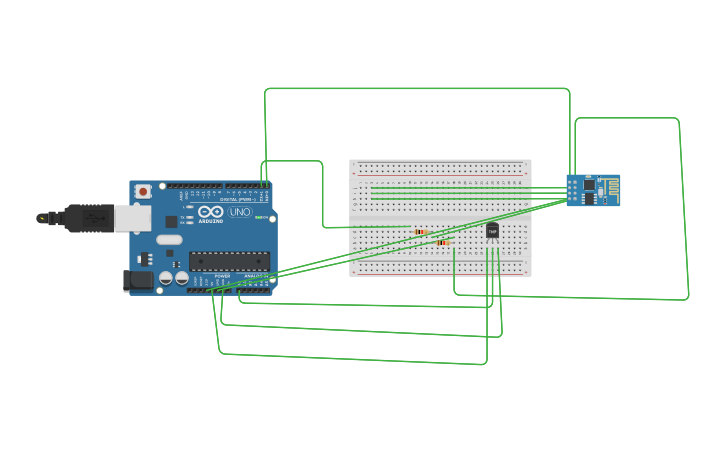Circuit Design Esp8266 Tinkercad