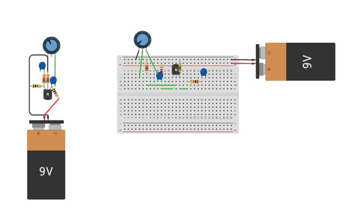 Circuit design Jfet Boost - Tinkercad
