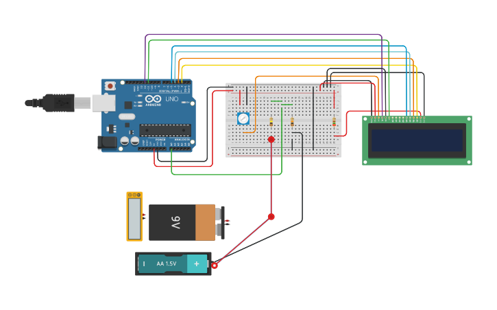 Circuit design เทสวงจรVolmeter(งานกลุ่ม) - Tinkercad