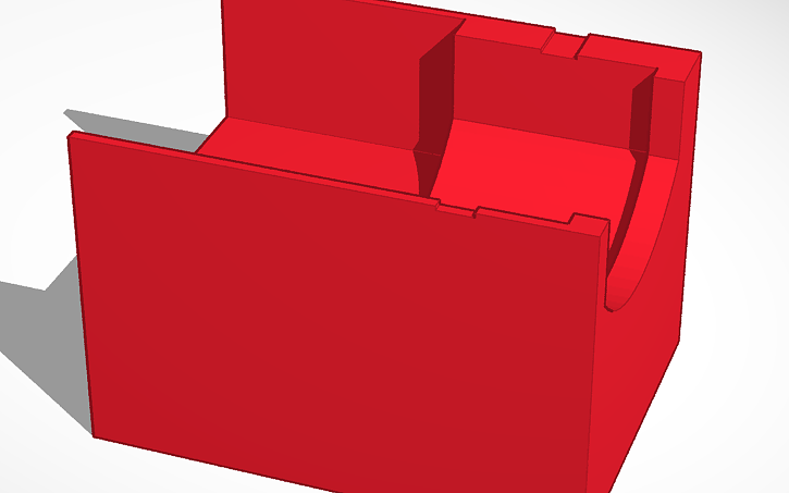 3D design gear motor holder - Tinkercad