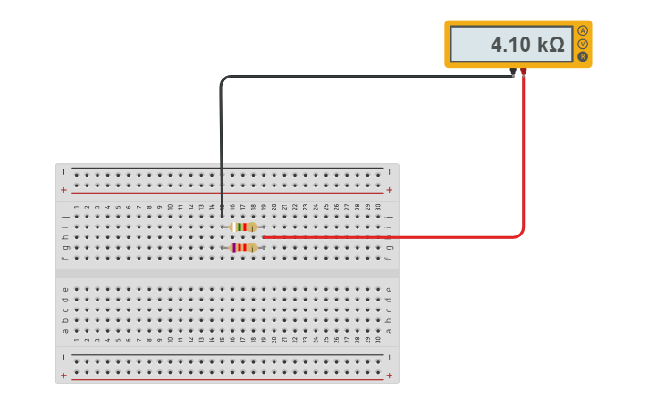 Circuit design Resistors are in parallel - Tinkercad