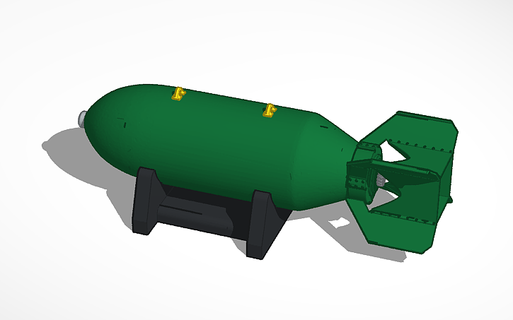 3D design ww2 500lb bomb - Tinkercad