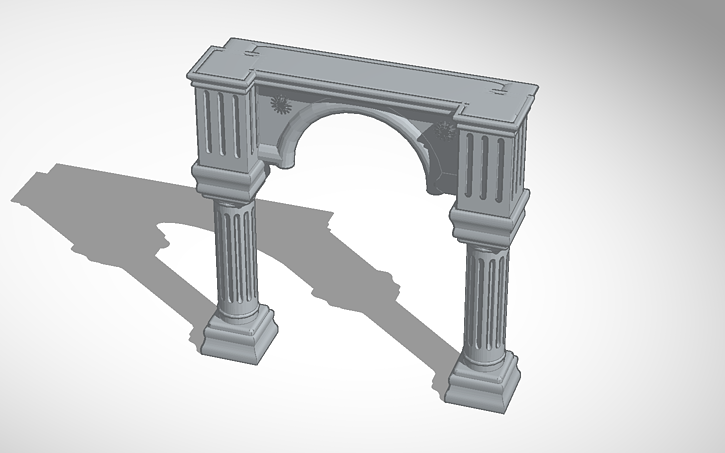 3D design Pillars - Tinkercad