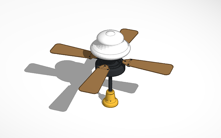3D design 36" Emerson ceiling fan 1930's. | Tinkercad