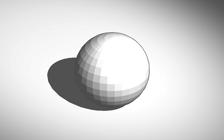 3D design Golf Ball - Tinkercad