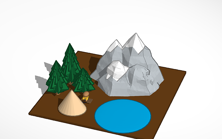 3D design FOREST - Tinkercad
