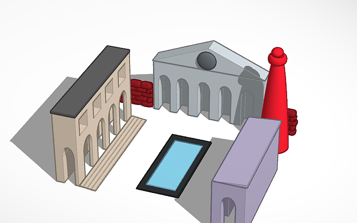 3D design piazza d'italia 1 | Tinkercad