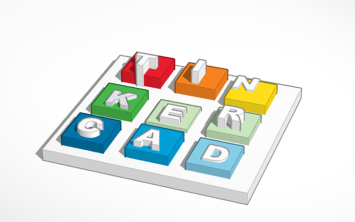 3D design tinkercad logo - Tinkercad