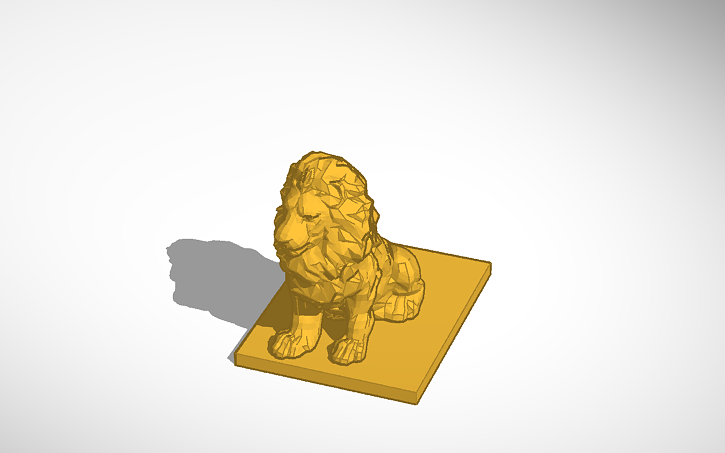 3D design Lion - Tinkercad
