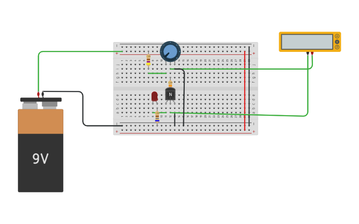 Circuit design transistor 1 | Tinkercad