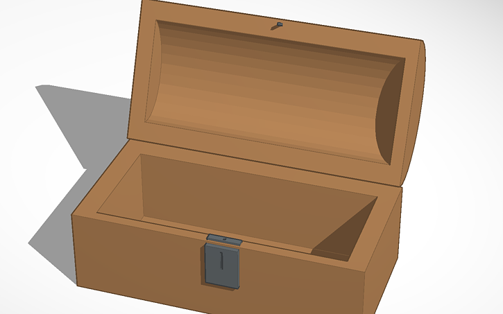 3D design Tresure Chest ( pairs with treasure) - Tinkercad
