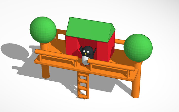 3D design peter's tree house - Tinkercad