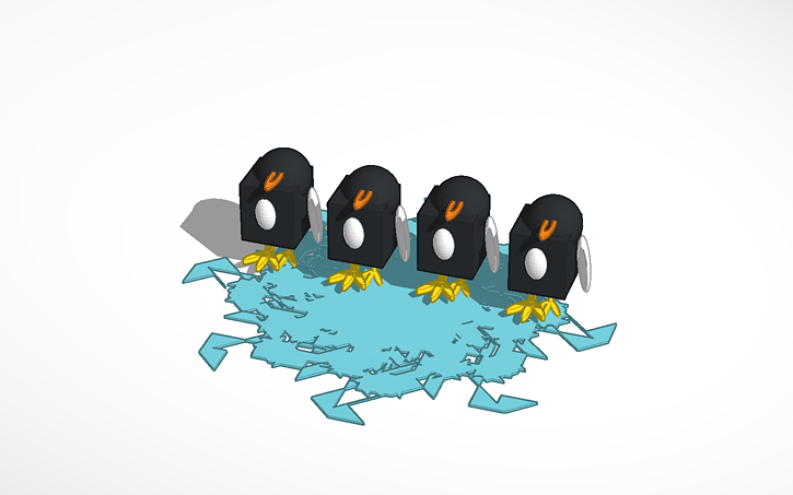 3D design Derpy the penguin - Tinkercad
