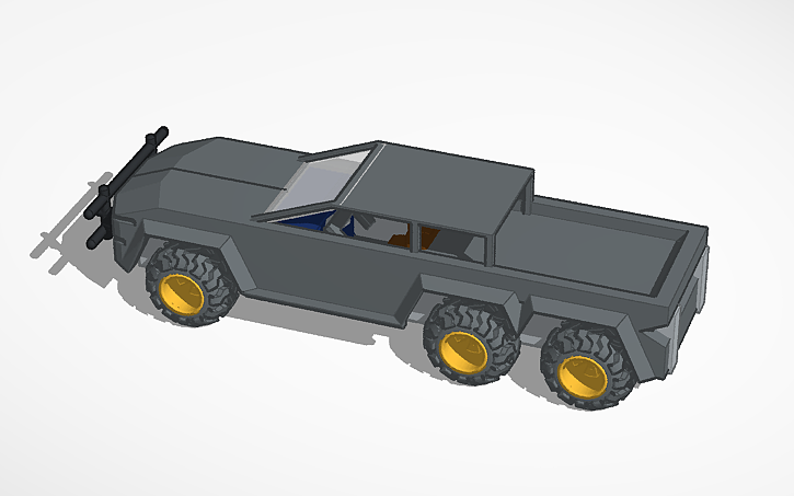 3D design apocalypse 6x6 offroad pickup. - Tinkercad