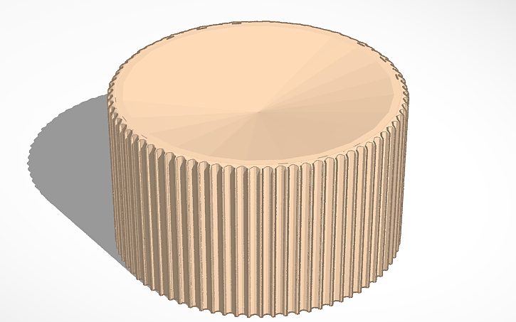 3D design Travel Etch A Sketch knob - Tinkercad