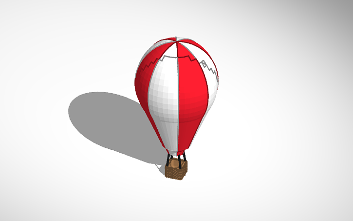 3D design N-Scale Hot Air Baloon - Tinkercad