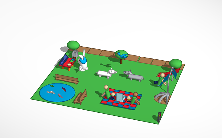 3D design RICE PARK - Tinkercad