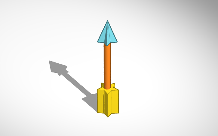 3D design arrow - Tinkercad