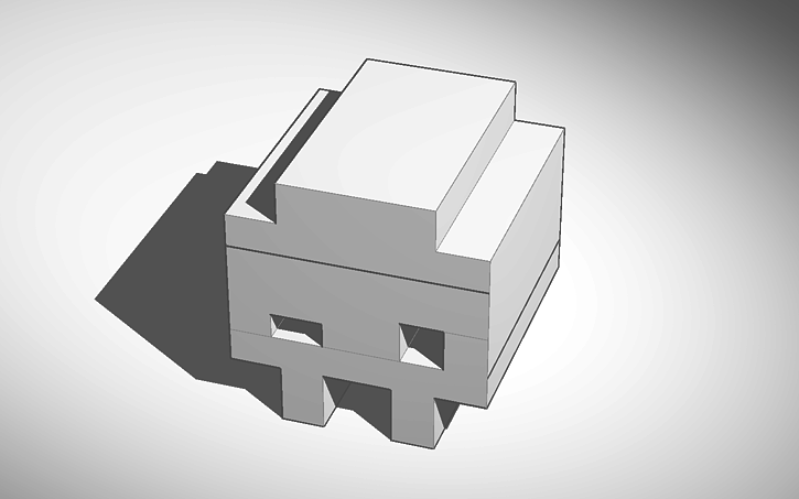 3D design Geometry Dash - Tinkercad