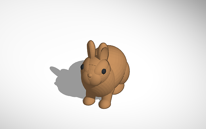 3D design Buddy the bunny - Tinkercad