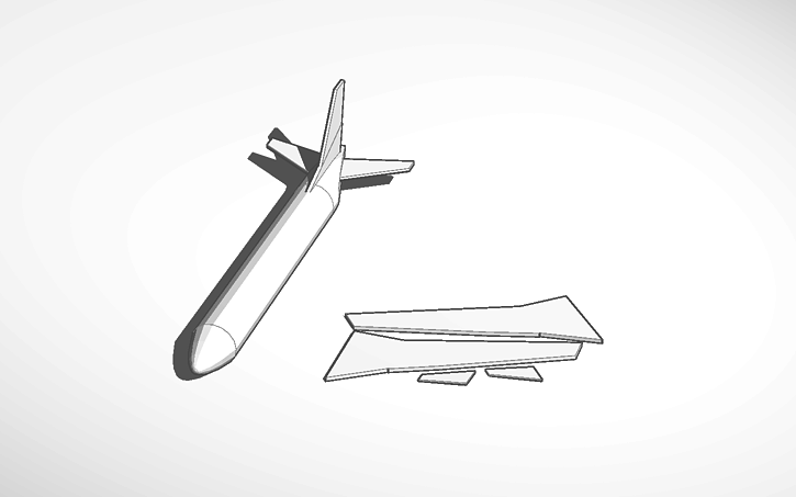 3D design matthew Boeing B737-800 Wing and Engine - Tinkercad