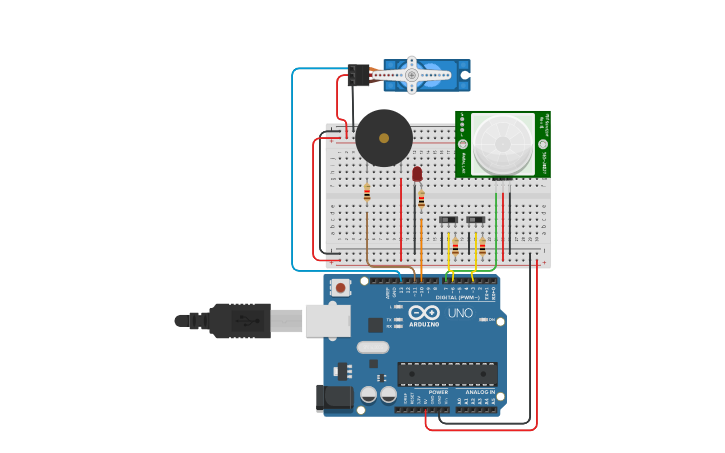 Circuit design Sensor - Tinkercad
