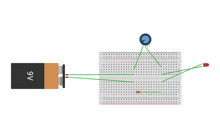 Circuit design Potentiometer Project 3 | Tinkercad