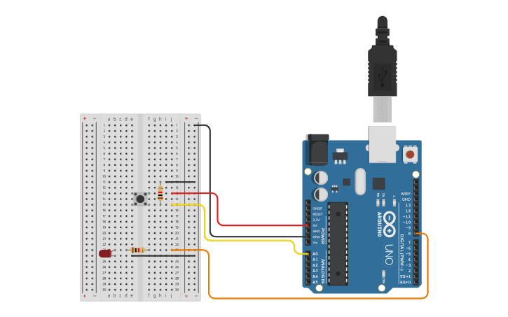 Circuit design Single Input Single Output | Tinkercad